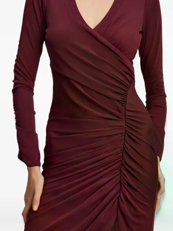 Cinq À Sept Fabia Ruched Midi Dress