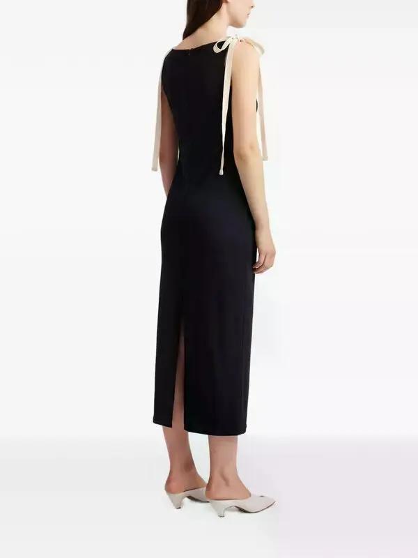 Anna Quan Testino Tie-strap Gathered Midi Dress