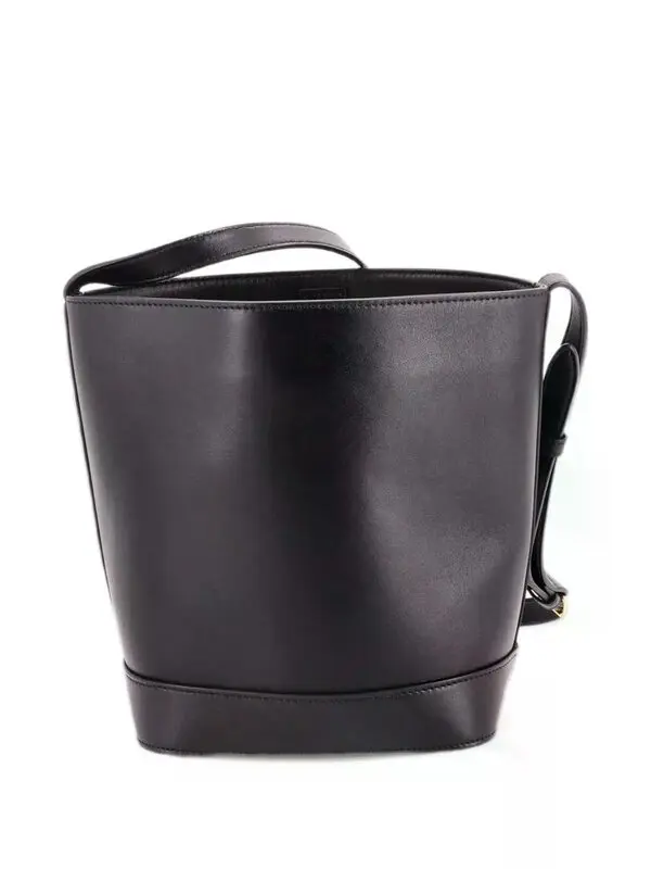 Celine Cuir Triomphe Leather Small Bucket Bag