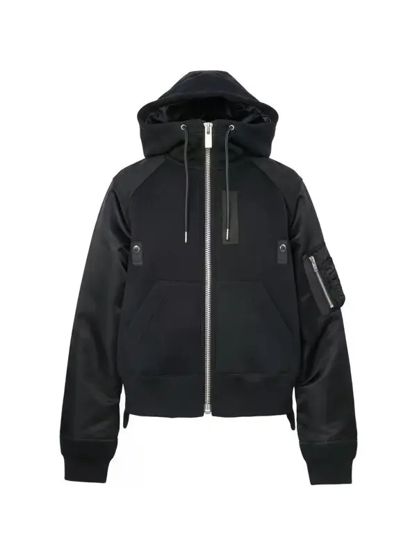 Sacai Sponge Sweat Panelled Hoodie