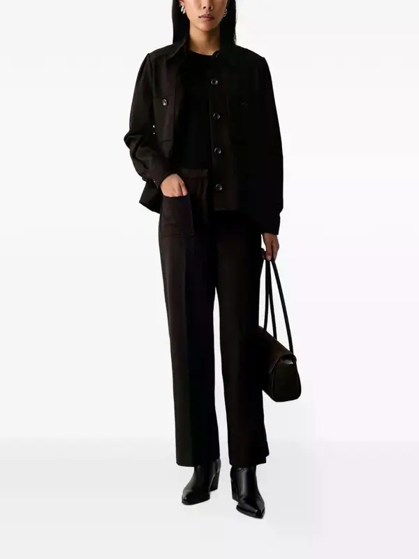 SESSUN Alberwool Patch-pocket Cropped Trousers