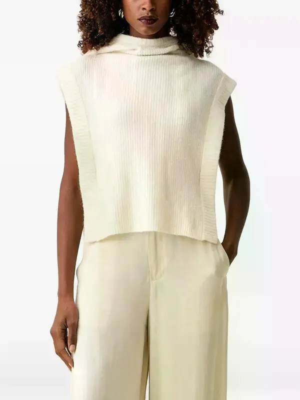 Patrizia Pepe Ribbed-knit Sleeveless Sweater