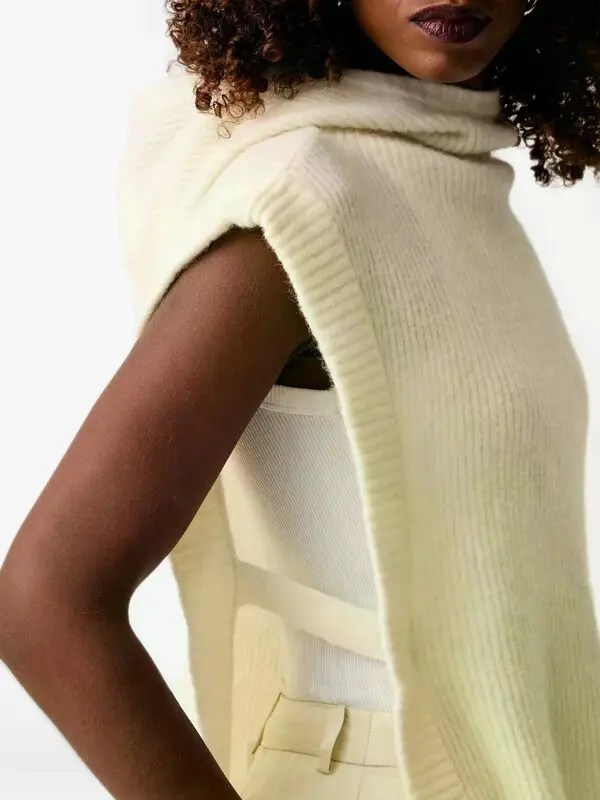 Patrizia Pepe Ribbed-knit Sleeveless Sweater