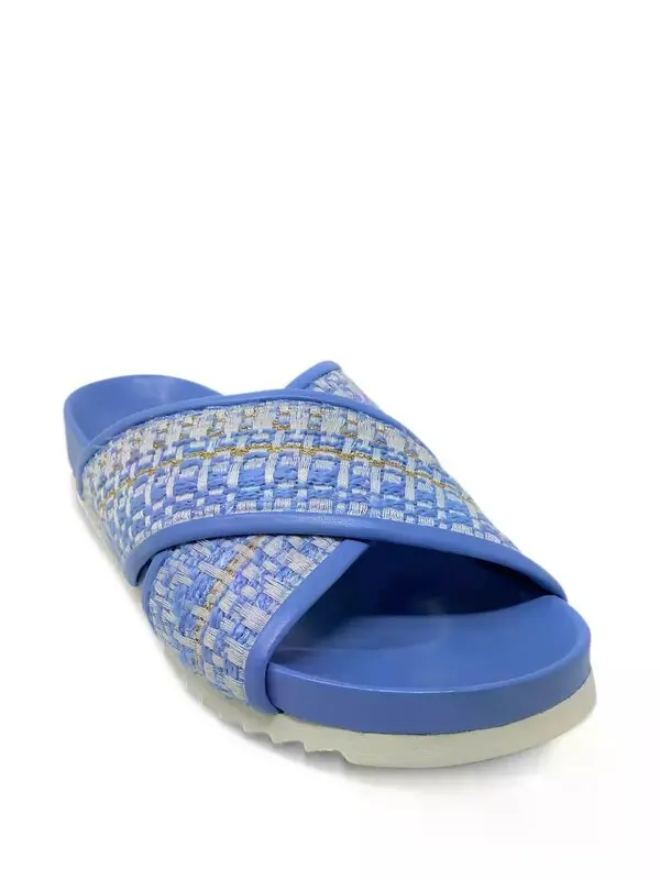 ANTENORA Tweed Crossover Slides