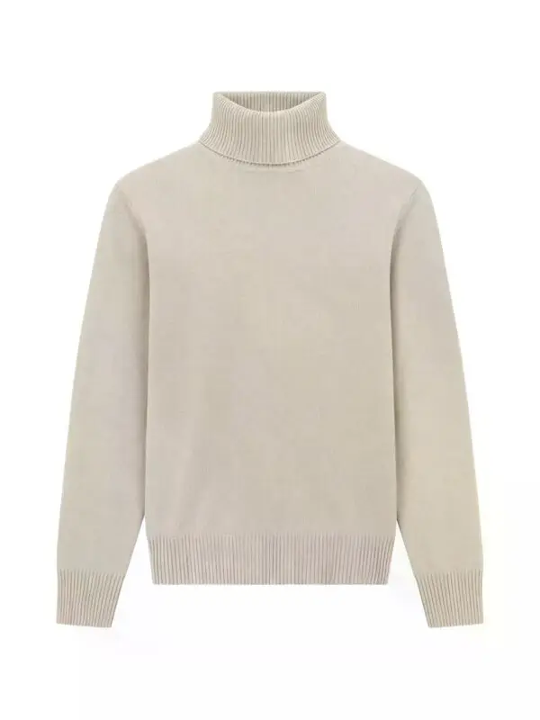 Emporio Armani Plain-knit Pure-cashmere Rollneck Jumper