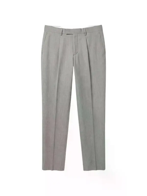 LARDINI Pleated Pressed-crease Trousers