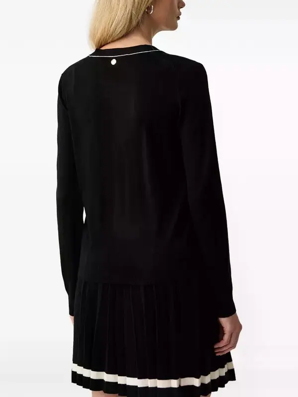 SILVIAN HEACH Piped-trim Button-up Cardigan - Black