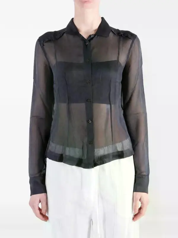 Paloma Wool Sheer Ruffled Shirt