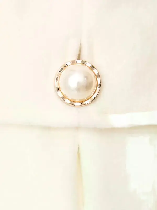 SILVIAN HEACH Double-breasted Faux-pearl Coat