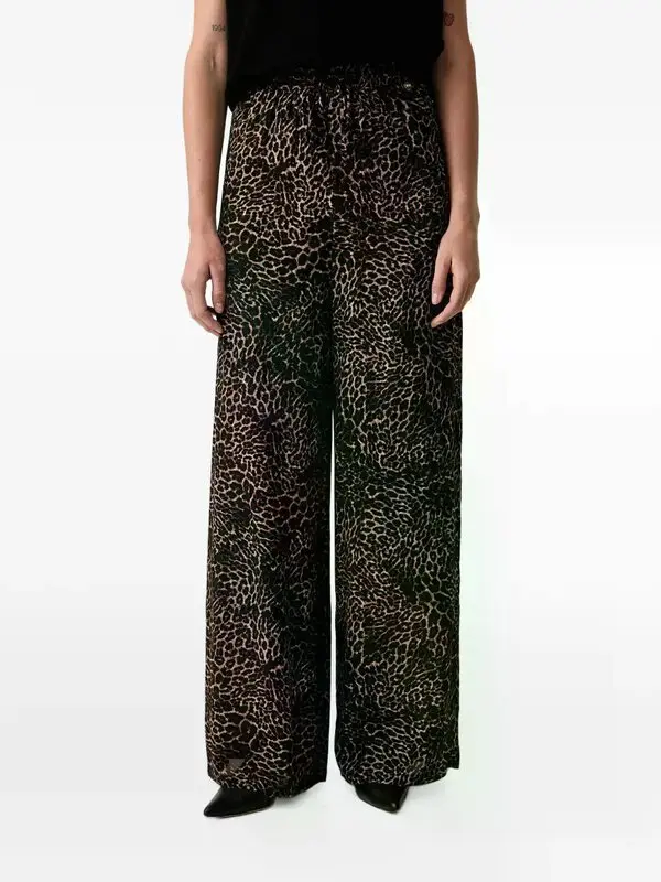 SILVIAN HEACH Leopard-print Palazzo Pants