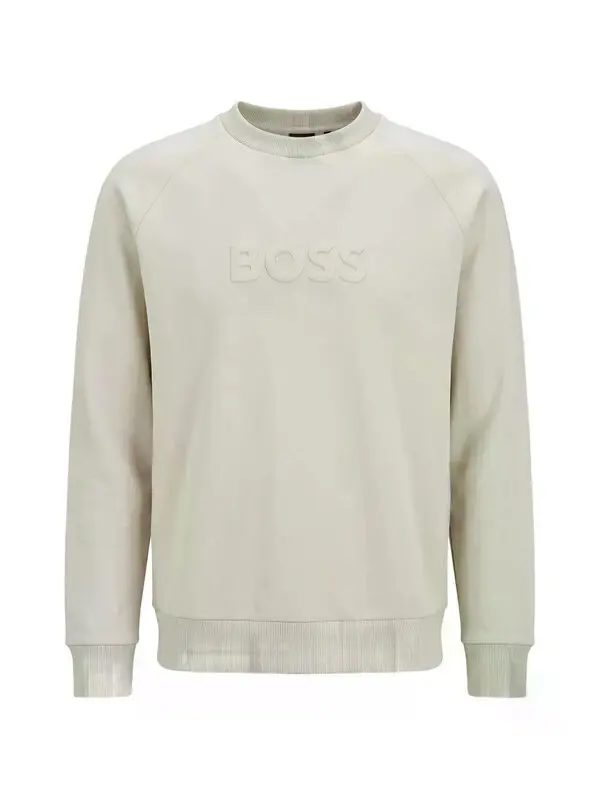 BOSS Crew-neck Sweatshirt With A Puffed Logo