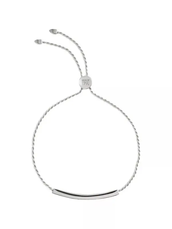 Monica Vinader Linear Pave Diamond Friendship Bracelet - Silver