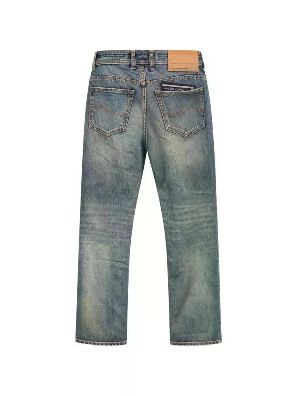 JACOB COHЁN Distressed Whiskered Jeans