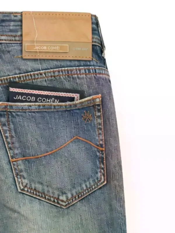 JACOB COHЁN Distressed Whiskered Jeans