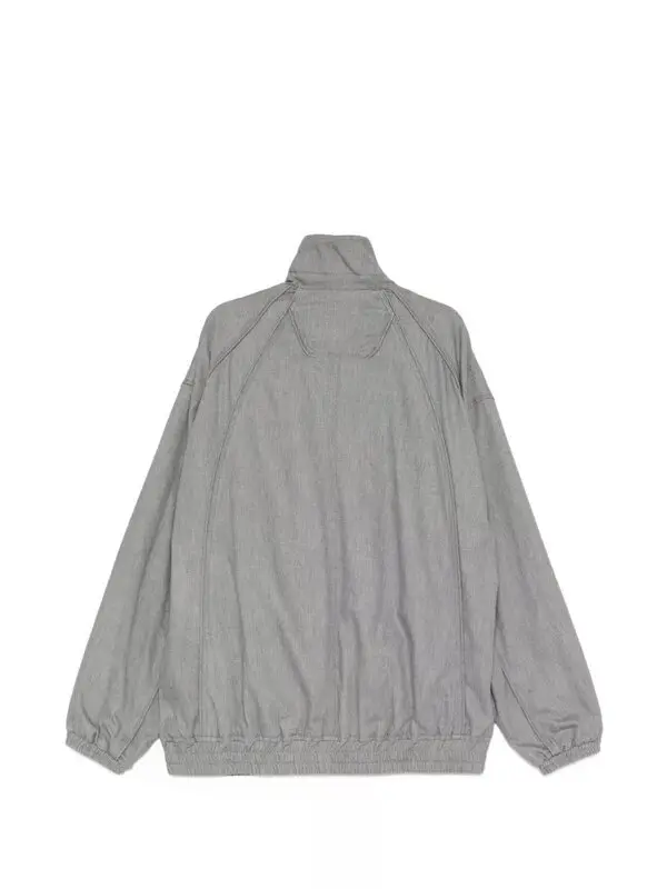 JUUN.J Logo-embroidered Zip-fastening Jacket - Grey