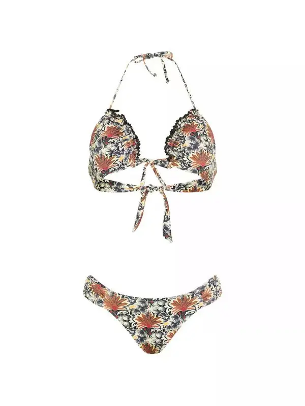 Anjuna Tropic Floral-print Bikini - Green