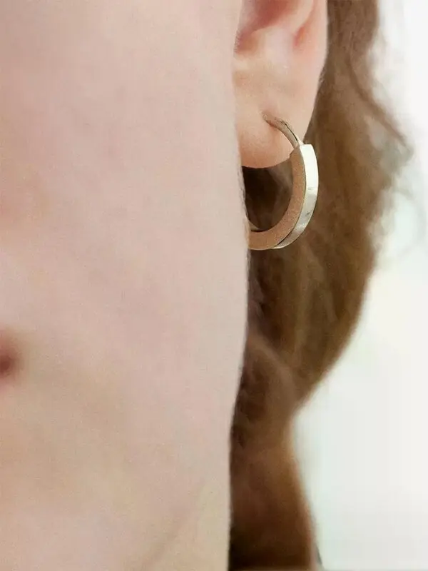 Monica Vinader Mv Linear™ Small Hoop Earrings - Silver