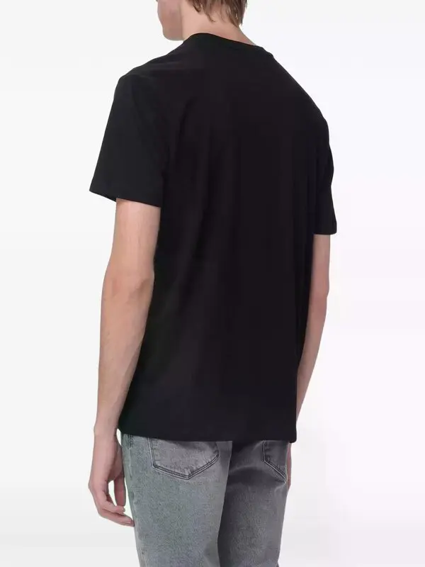 Armani Exchange Logo-embroidered T-shirt