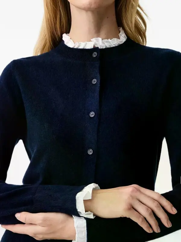 SILVIAN HEACH Ruffle-trim Cardigan