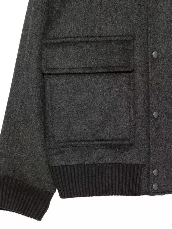 Woolrich Ribbed-knit Panelled Bomber Jacket