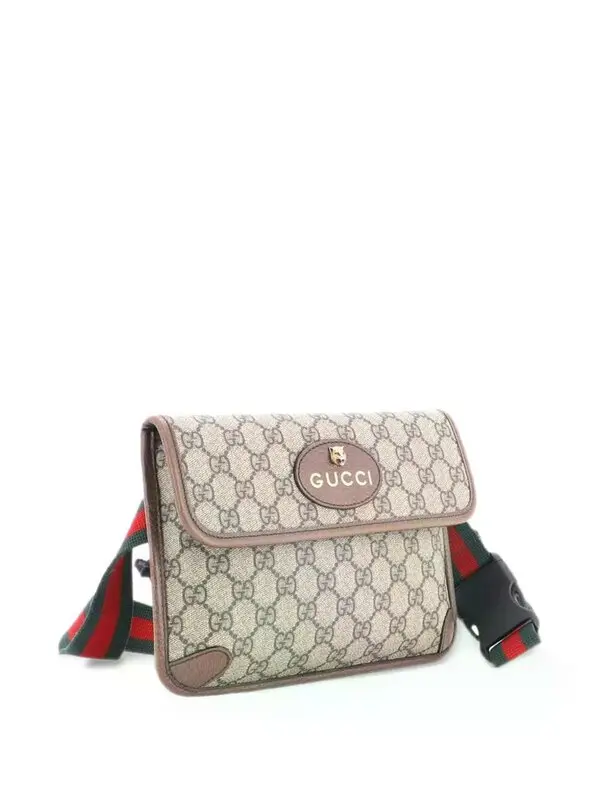 Gucci Neo Vintage Flap Gg Coated Canvas Belt Bag