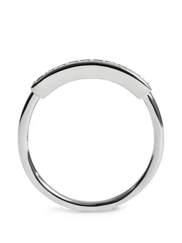 Monica Vinader Mv Linear™ Pavé Diamond Stacking Ring
