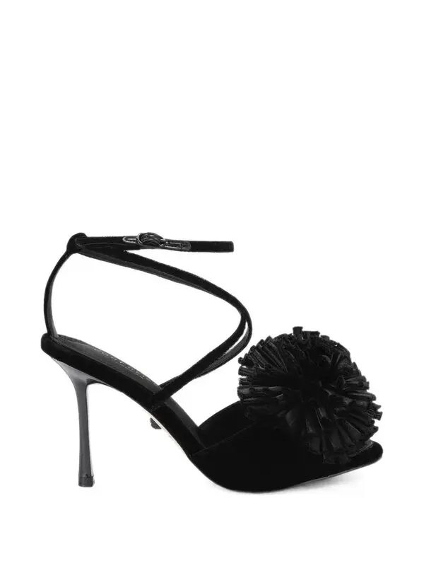 Kurt Geiger Pom Heel Sandals - Black