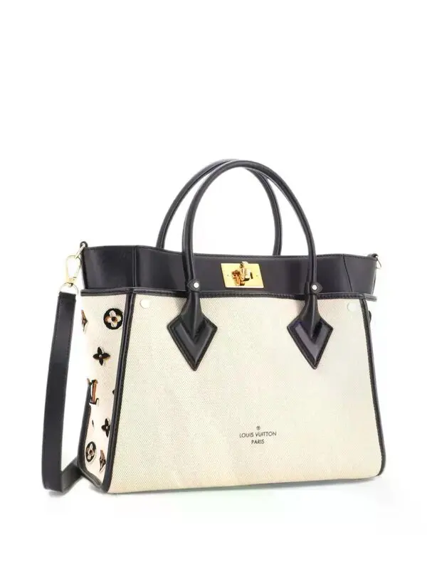 LOUIS VUITTON On My Side Monogram Tufted Canvas Mm Tote Bag