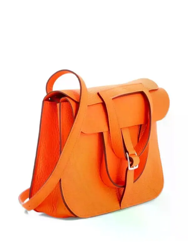 Hermès Halzan Bag Clemence 25 Shoulder Bag - Orange