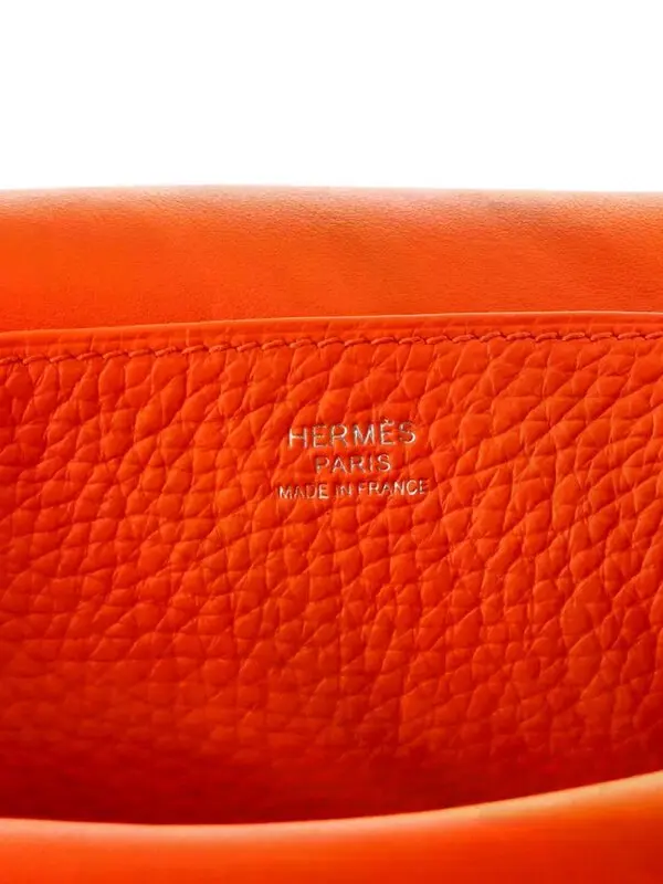 Hermès Halzan Bag Clemence 25 Shoulder Bag - Orange