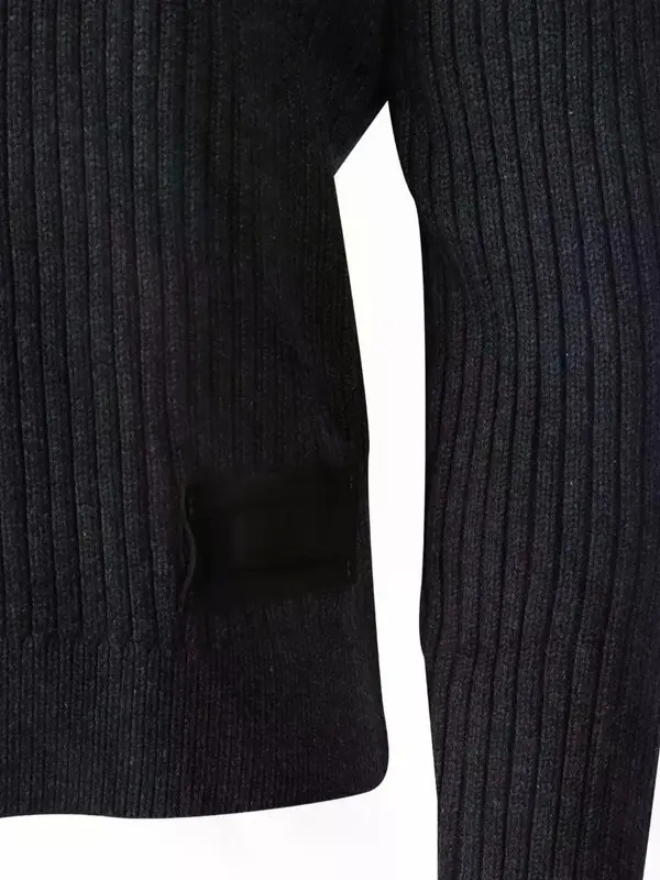 Carrera Eyewear Ash Ribbed-knit Bomber Cardigan