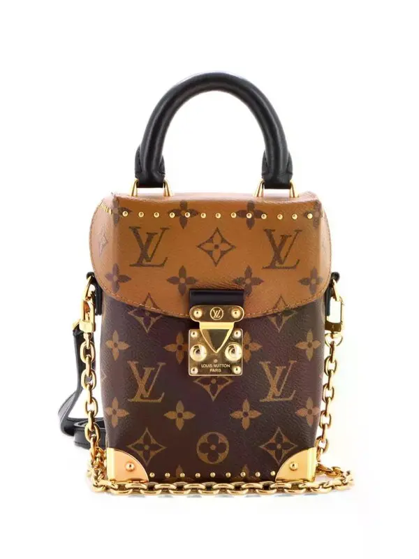 LOUIS VUITTON Camera Box Nm Handbag Studded Reverse Monogram Canvas Crossbody Bag