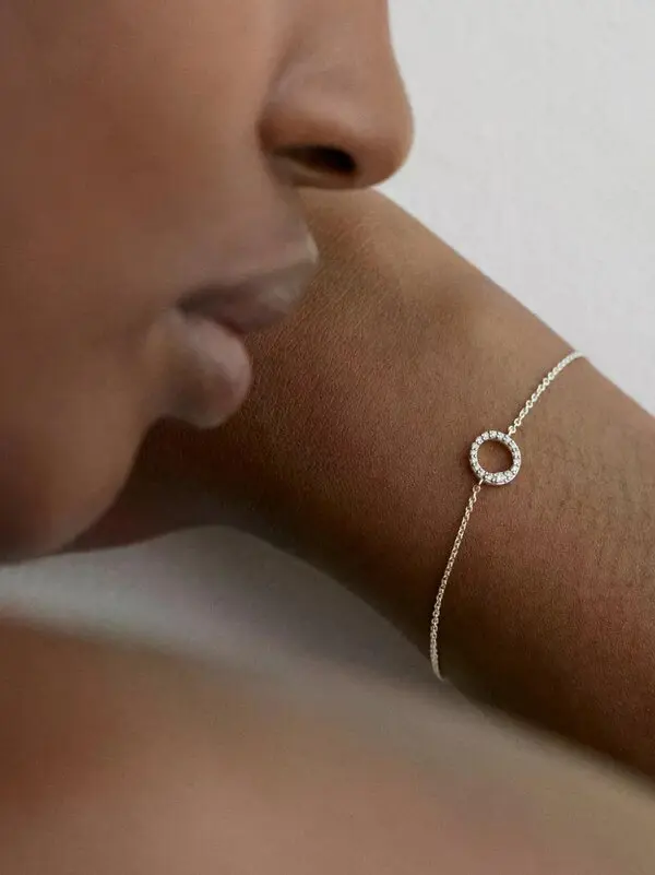 Monica Vinader Riva Pavé Diamond Chain Bracelet