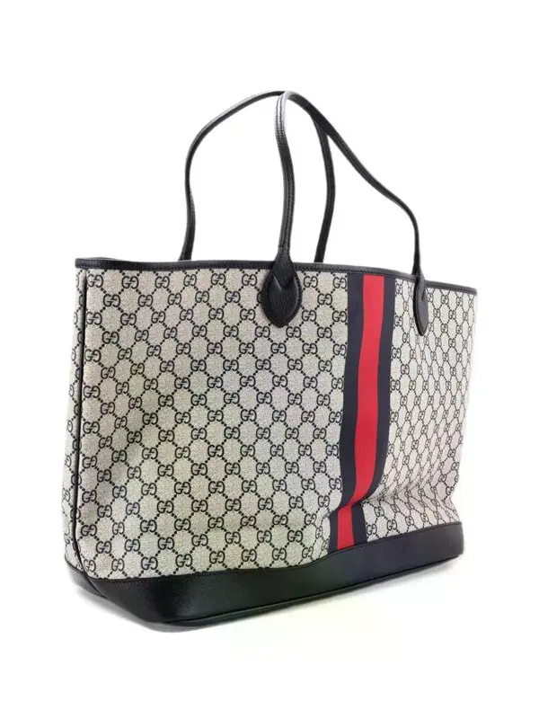 Gucci Ophidia Open Shopping Gg Coated Canvas Large Tote Bag