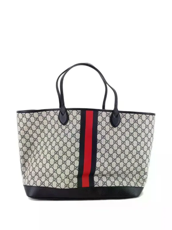 Gucci Ophidia Open Shopping Gg Coated Canvas Large Tote Bag