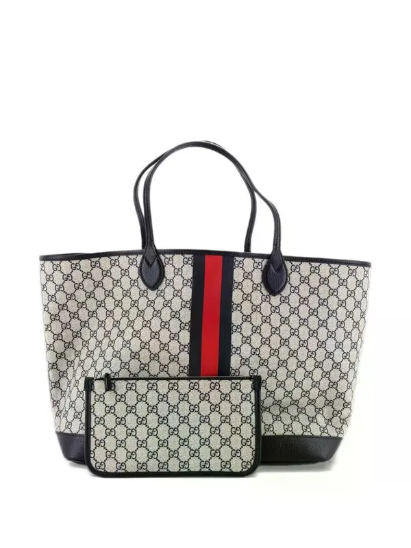 Gucci Ophidia Open Shopping Gg Coated Canvas Large Tote Bag