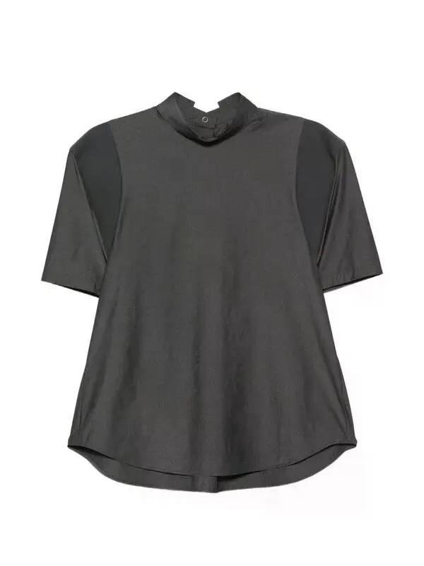 Issey Miyake Mute High-neck Top - Grey