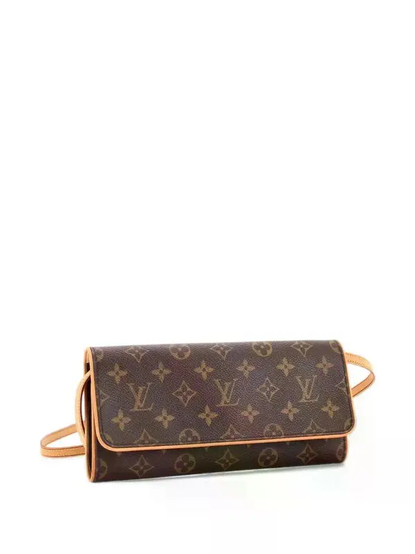 LOUIS VUITTON Twin Handbag Monogram Canvas Gm Crossbody Bag