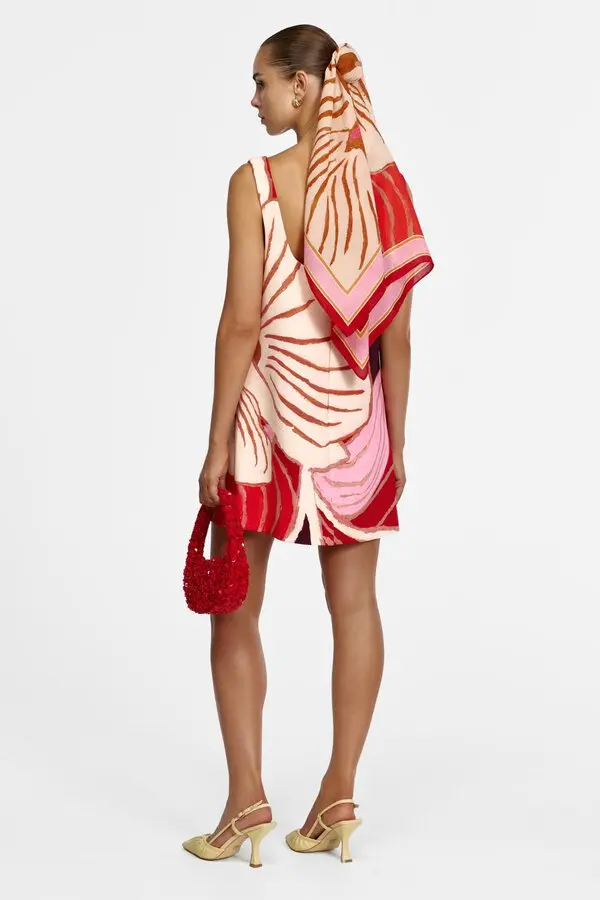 Acler Watt Scarf - Rouge Eclipse