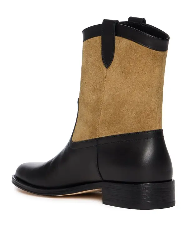 Paige Rye Suede & Leather Mid Calf Boots