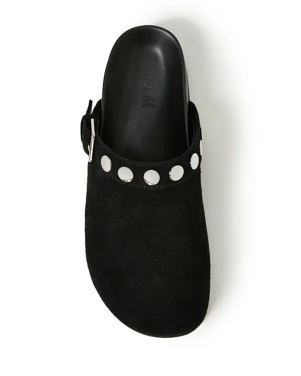 Paige Weaver Suede Studded Mules