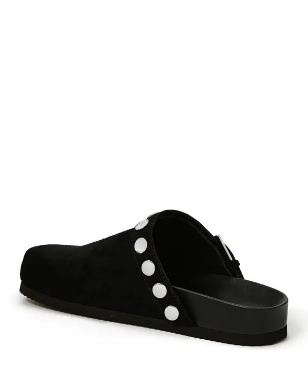 Paige Weaver Suede Studded Mules