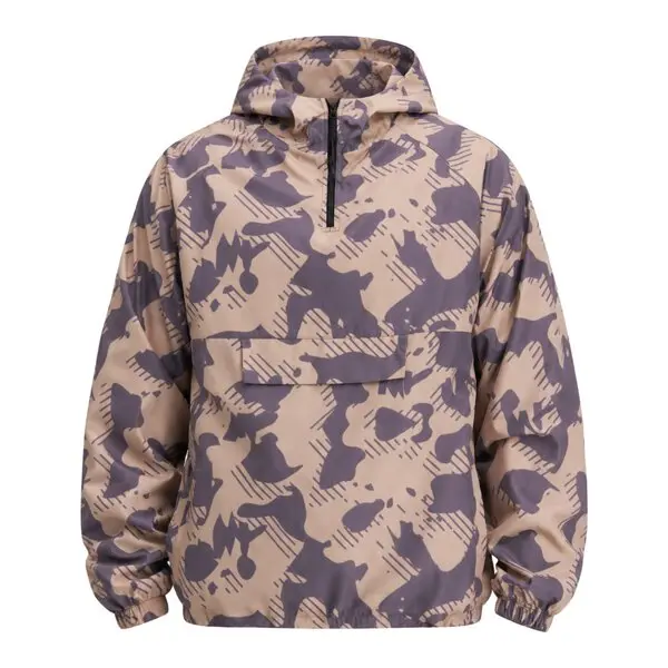 MYSIMPLICATED Neutrals Water Repellent Windbreaker Dune Camo Design W