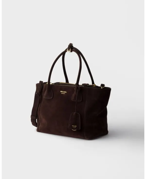 Prada Medium Suede Tote Bag