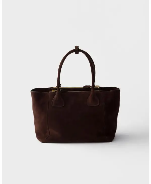 Prada Medium Suede Tote Bag