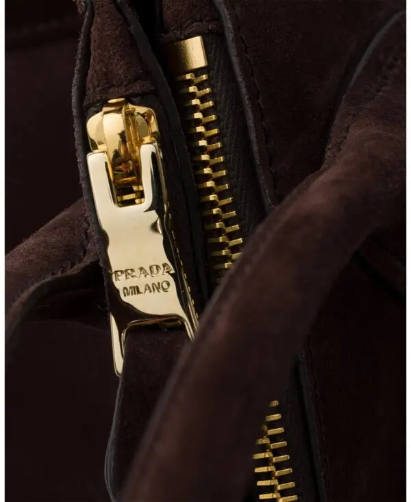 Prada Medium Suede Tote Bag