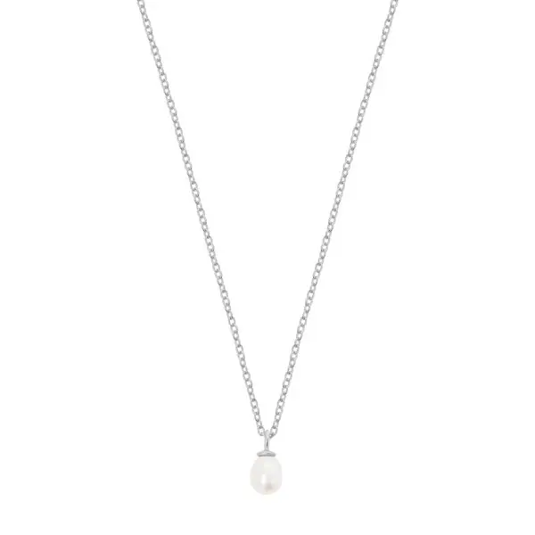 AUREE JEWELLERY Mini Manhattan Freshwater Pearl & Sterling Necklace - Silver