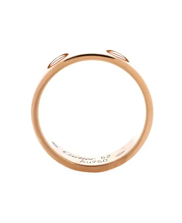 CARTIER Love Band Ring 18k Rose Gold