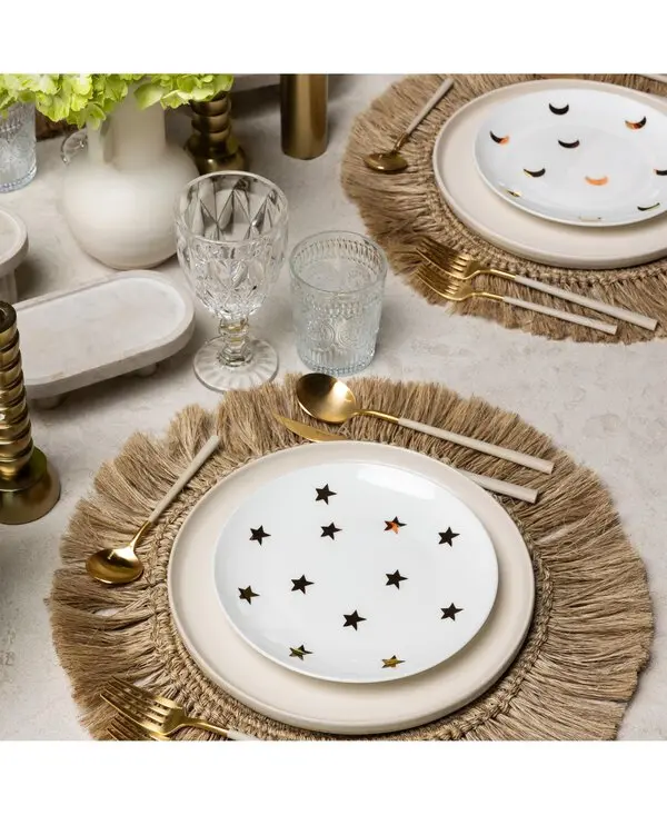 HOUSE OF REVELRY Charmed Star Bone China Salad Plate, Set Of 4
