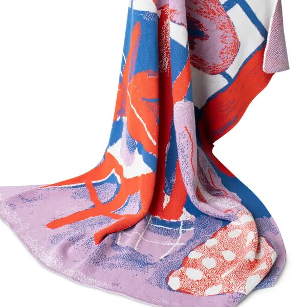 BIQUETTE House Plants Cotton Throw Blanket